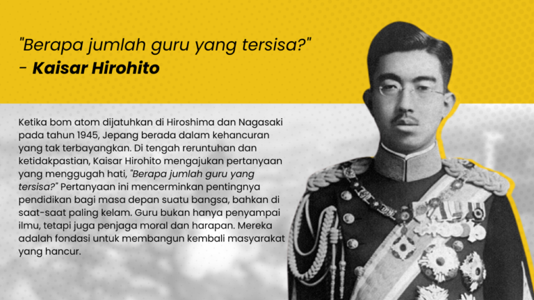 Peran Vital Guru dalam Pemulihan Jepang Pasca Perang Dunia II ...